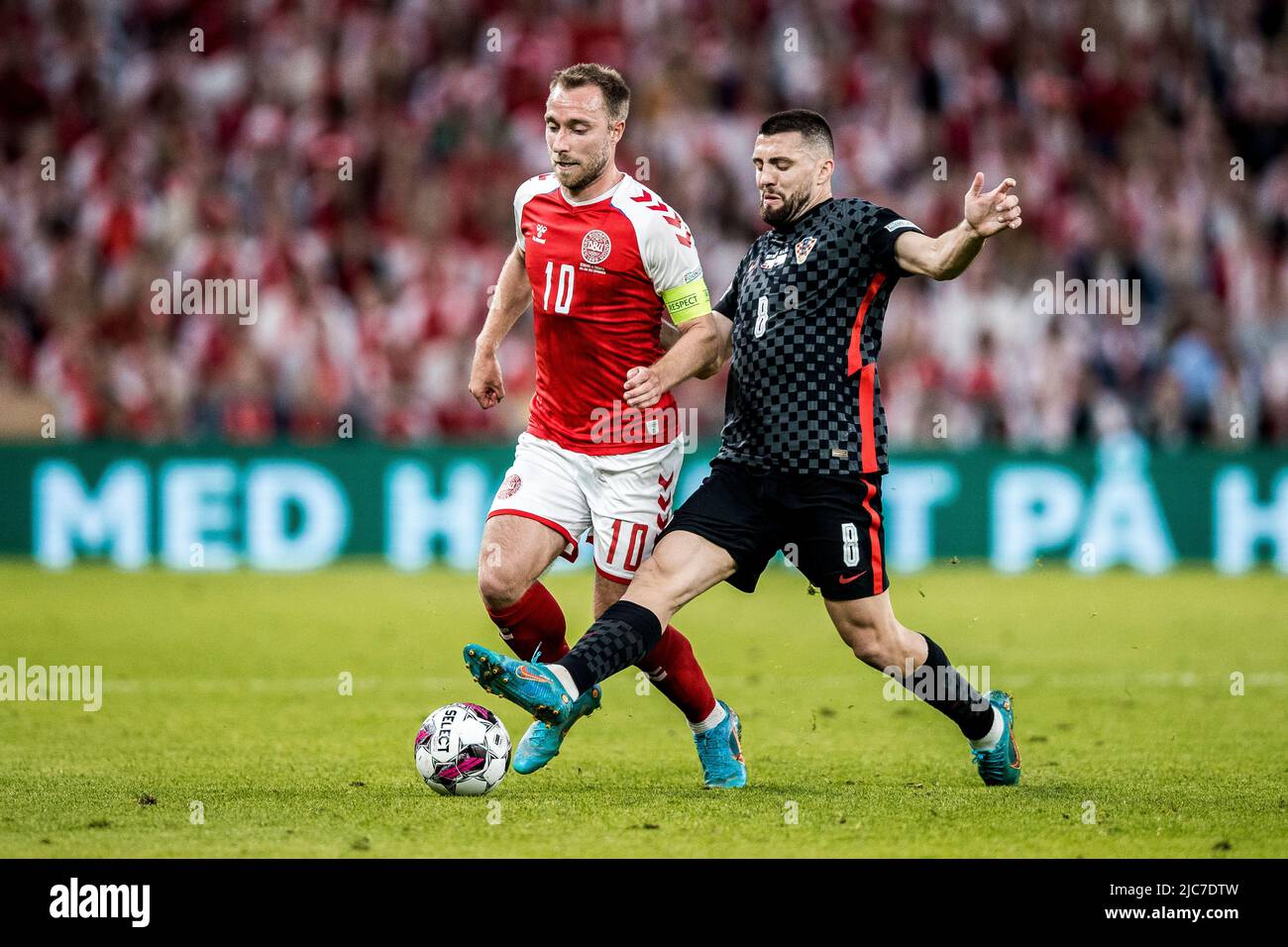 Copenhagen, Denmark. 10th June, 2022. Christian Eriksen (10) of Denmark ...