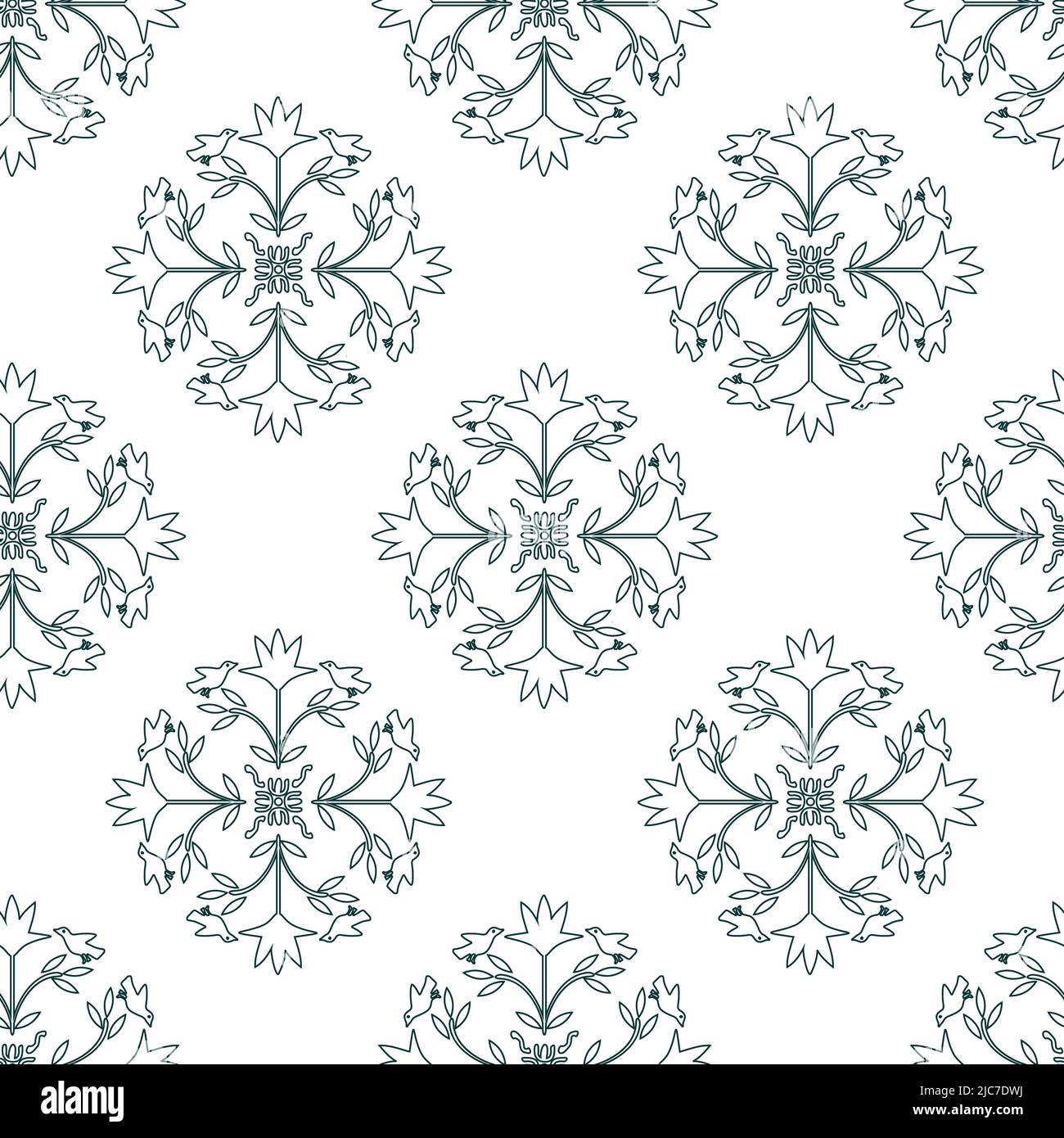 Seamless abstract vector decorative pattern Stock Vector Image & Art ...