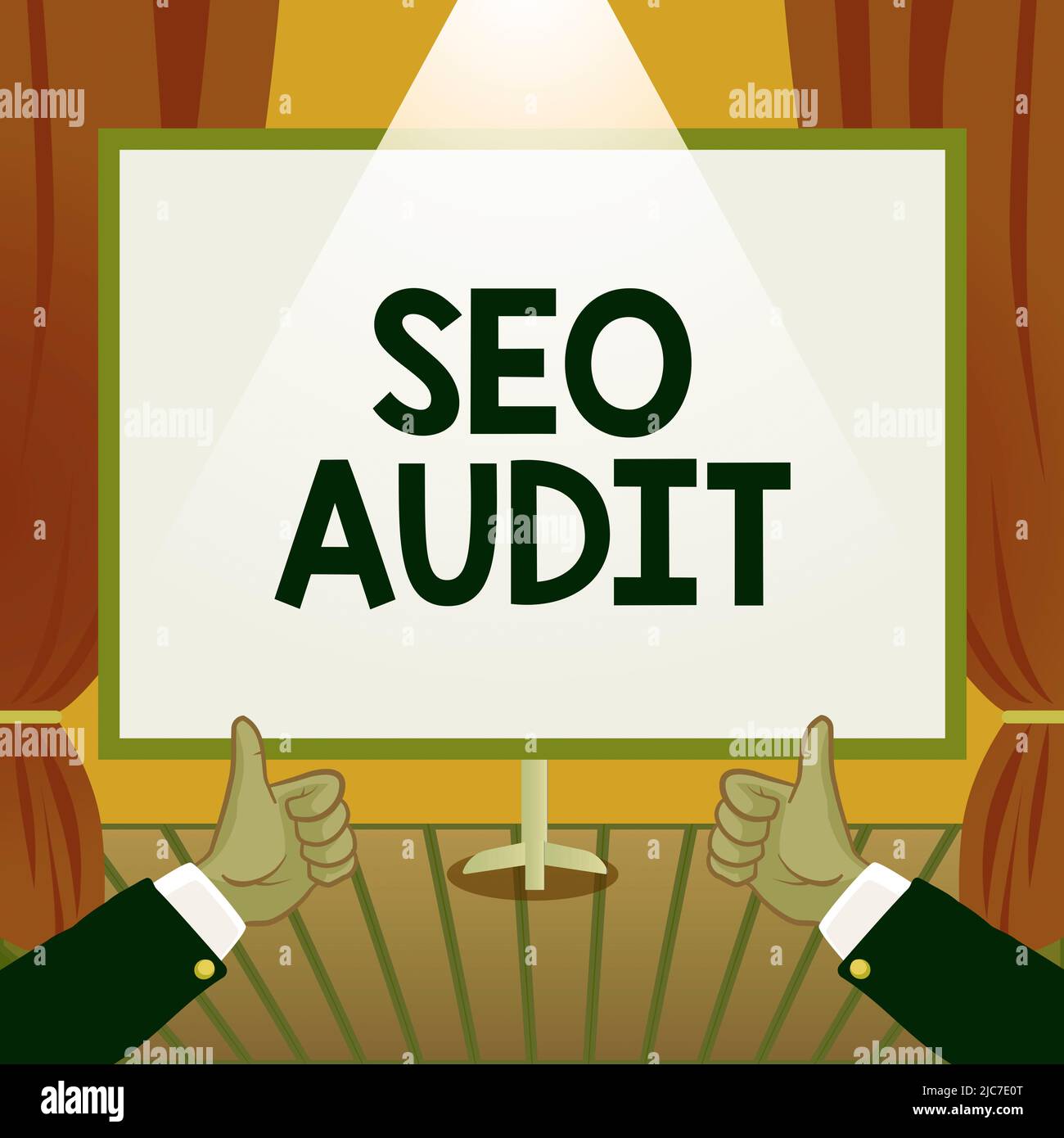 Hand Writing Sign Seo Audit Word Written On Search Engine Optimization Validating And Verifying