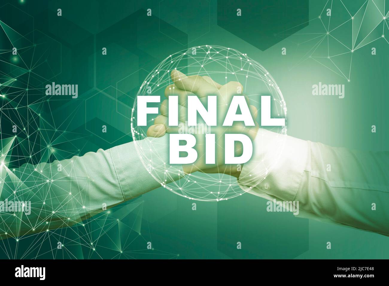 Conceptual display Final Bid. Business concept The decided cost of an ...