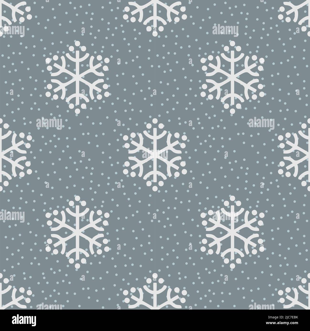 Seamless snow vector decorative pattern Stock Vector Image & Art - Alamy