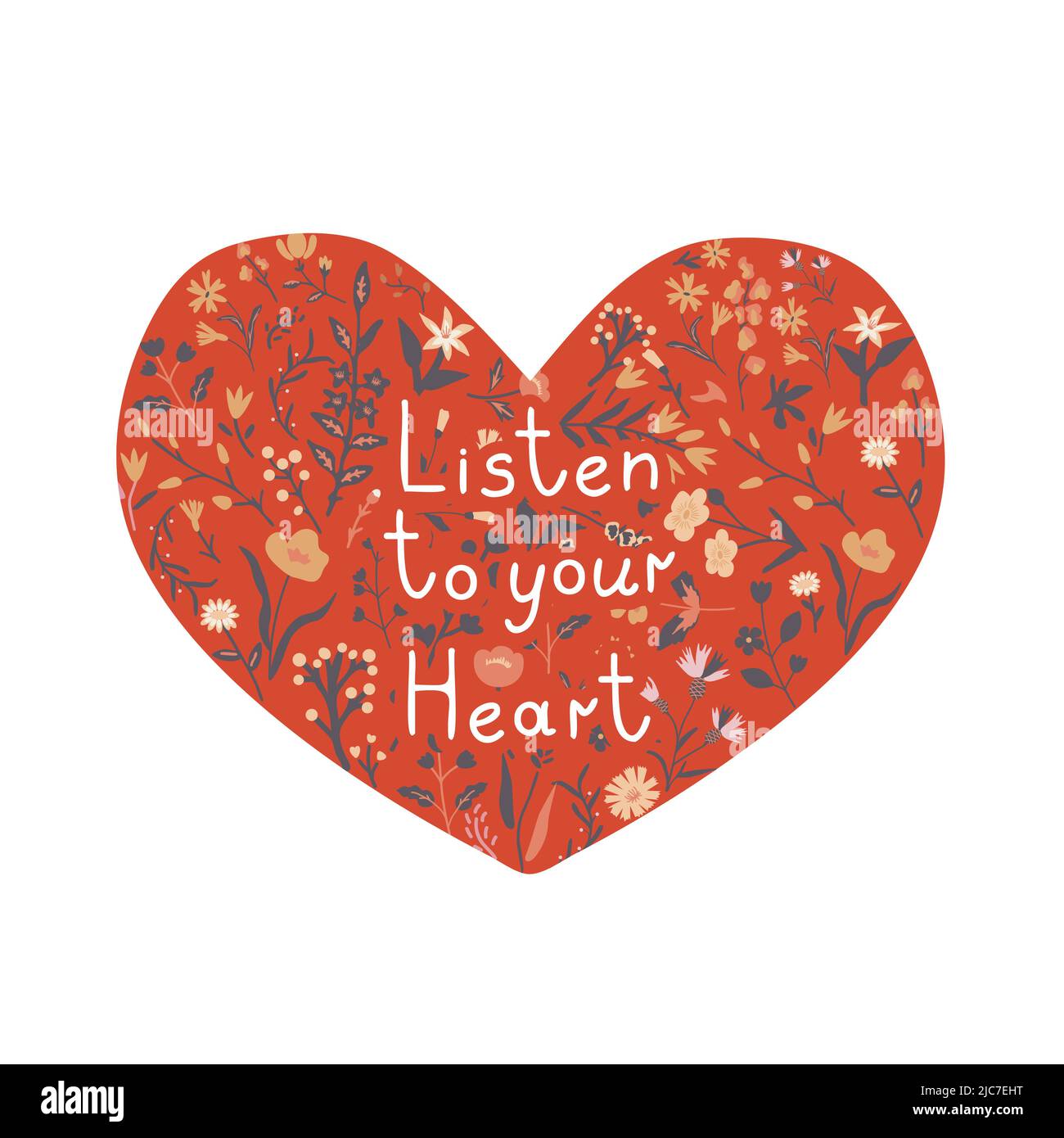 Listen to heart Stock Vector Images - Alamy