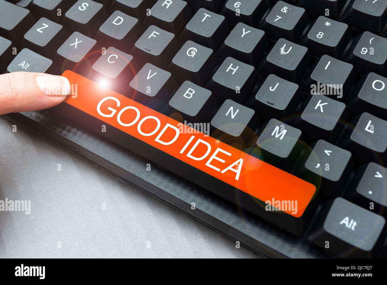 Sign displaying Good Idea. Word for State of human brain to bring great ...