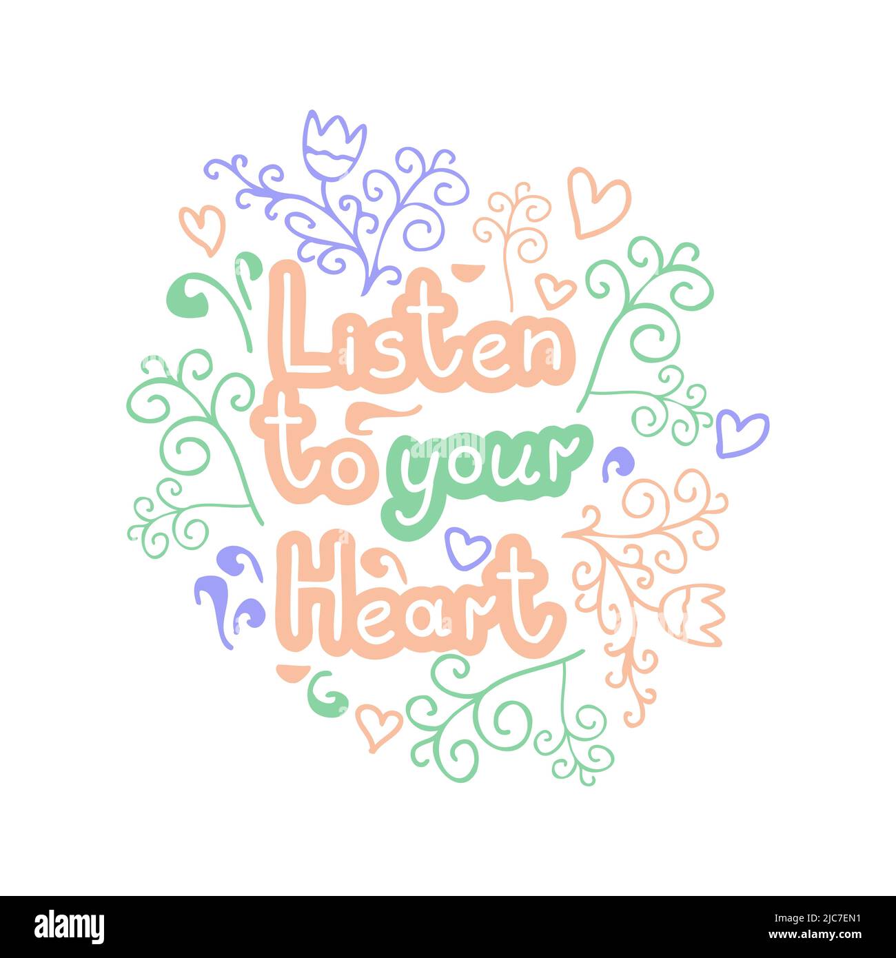 Listen to heart Stock Vector Images - Alamy