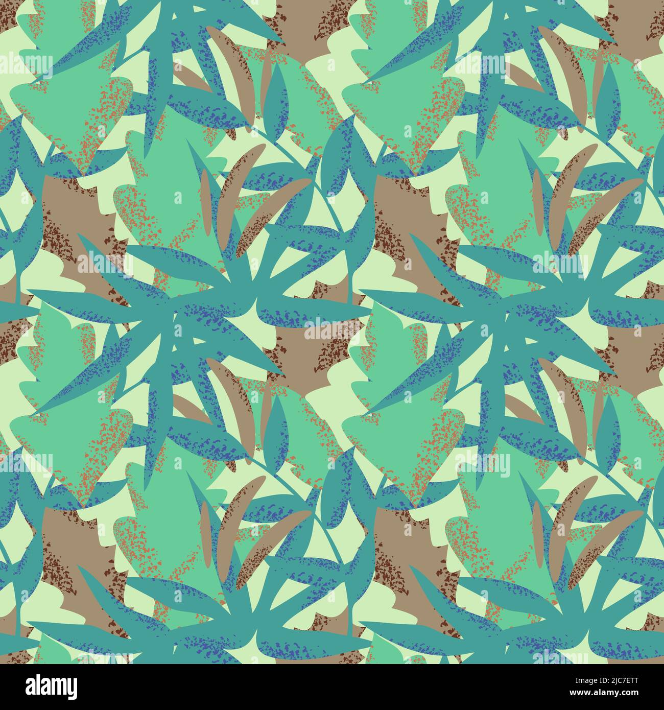 Seamless foliage decorative vector pattern Stock Vector Image & Art - Alamy