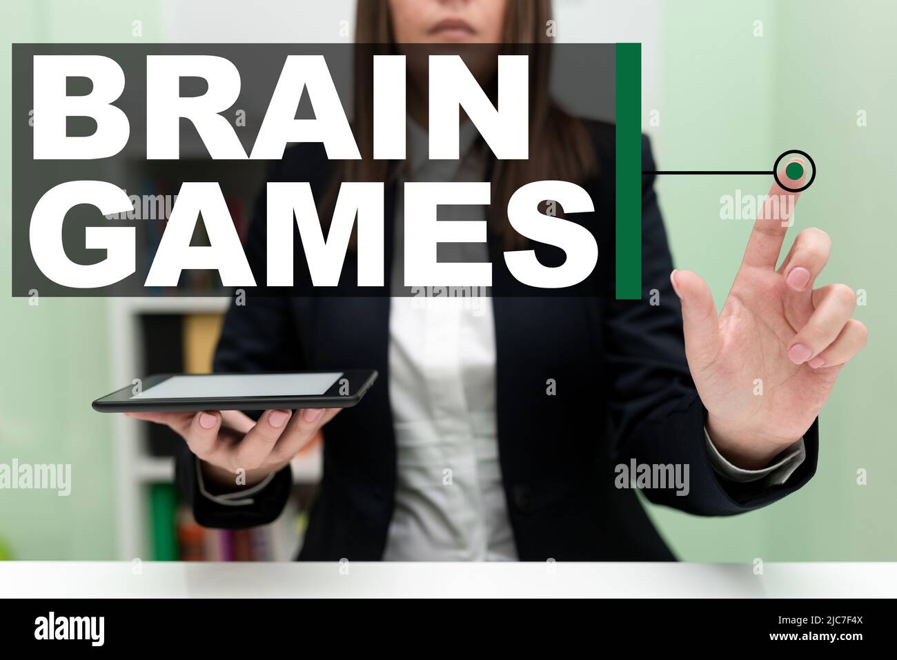 Sign displaying Brain Games. Concept meaning psychological tactic to ...