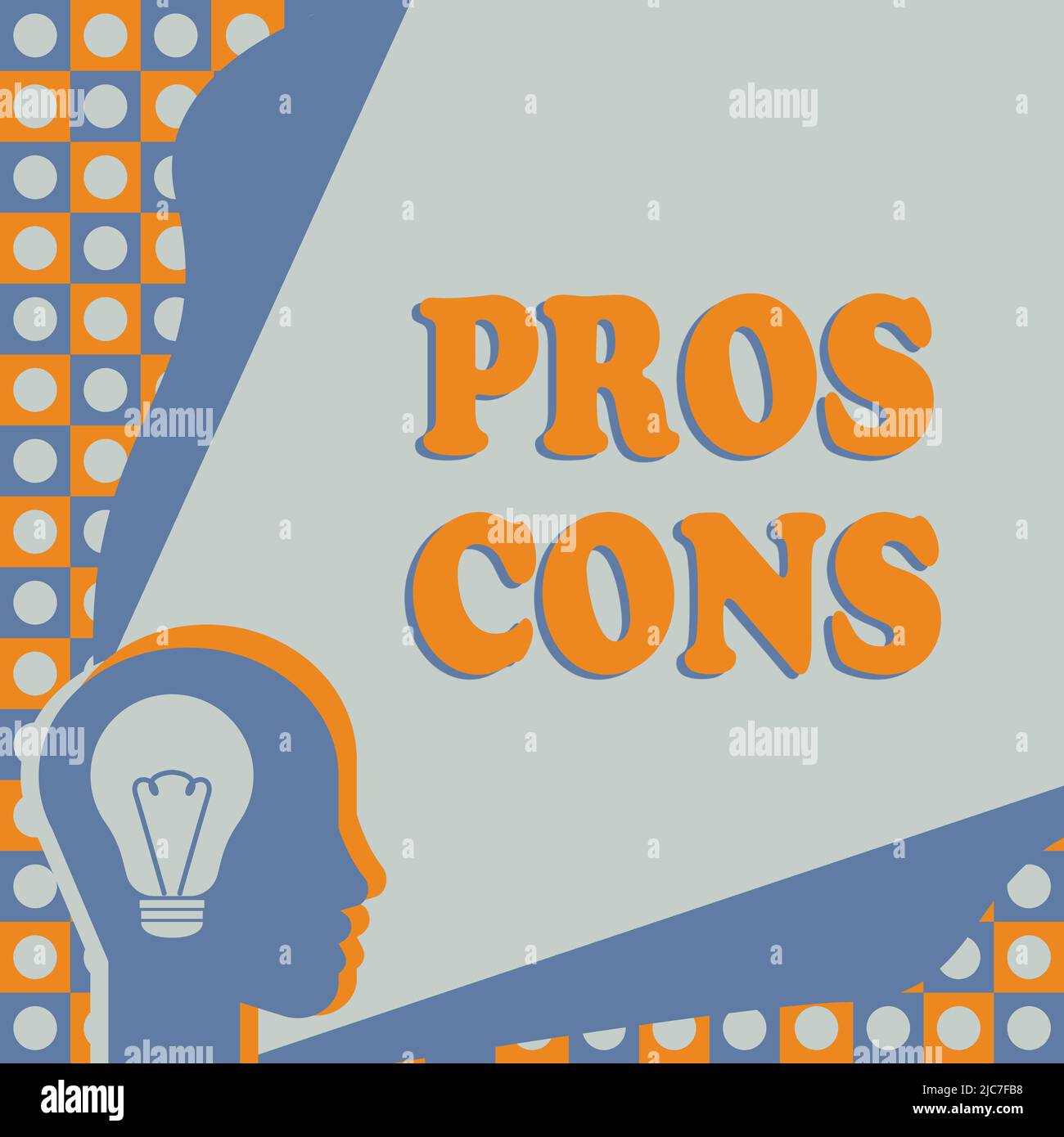 Sign displaying Pros Cons. Business concept The favorable and ...