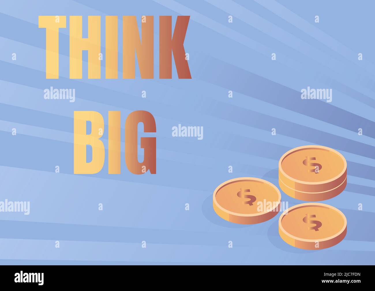 Writing displaying text Think Big. Conceptual photo To plan for ...