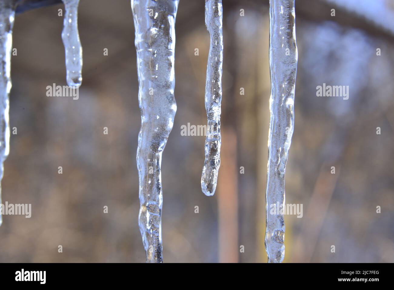 Water stalactites in extreme cold winter Stock Photo - Alamy