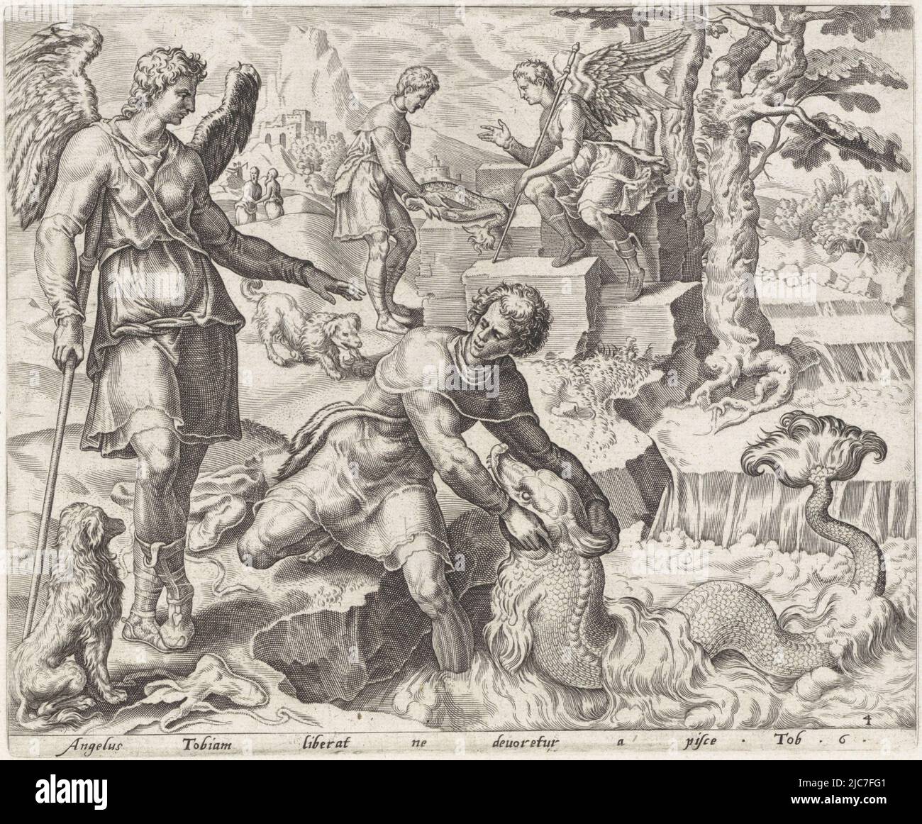 Archangel raphael commands tobias hi-res stock photography and images ...