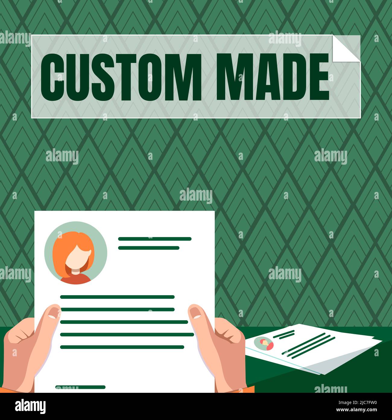 Text sign showing Custom Made. Business approach something is done to ...