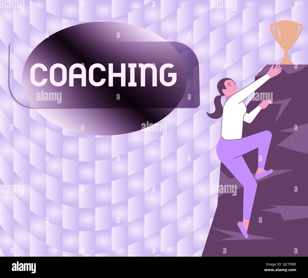 Sign displaying Coaching. Word for person supports client in achieving ...