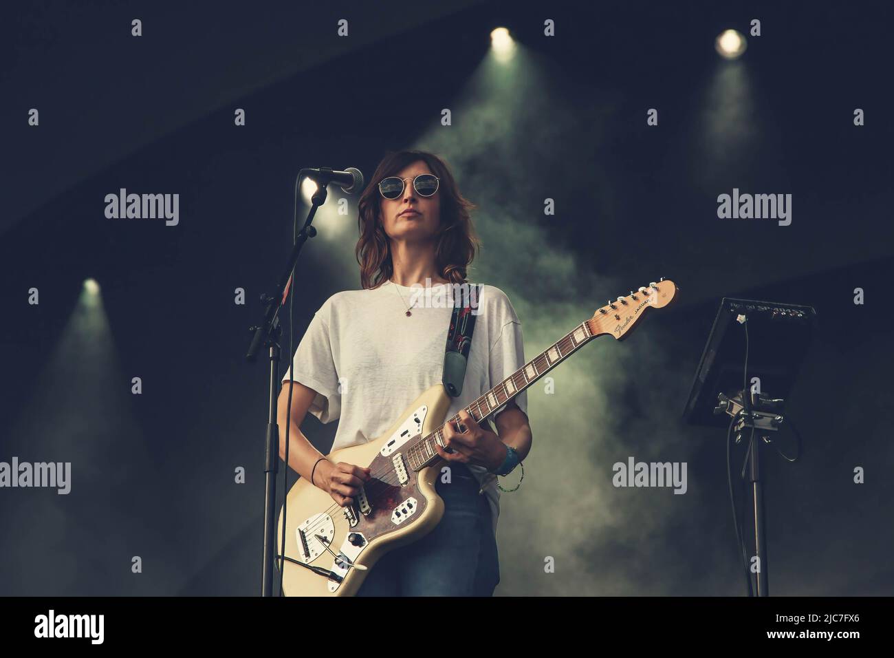 Emily Kokal of Warpaint performs on stage with her band at APE Presents ...