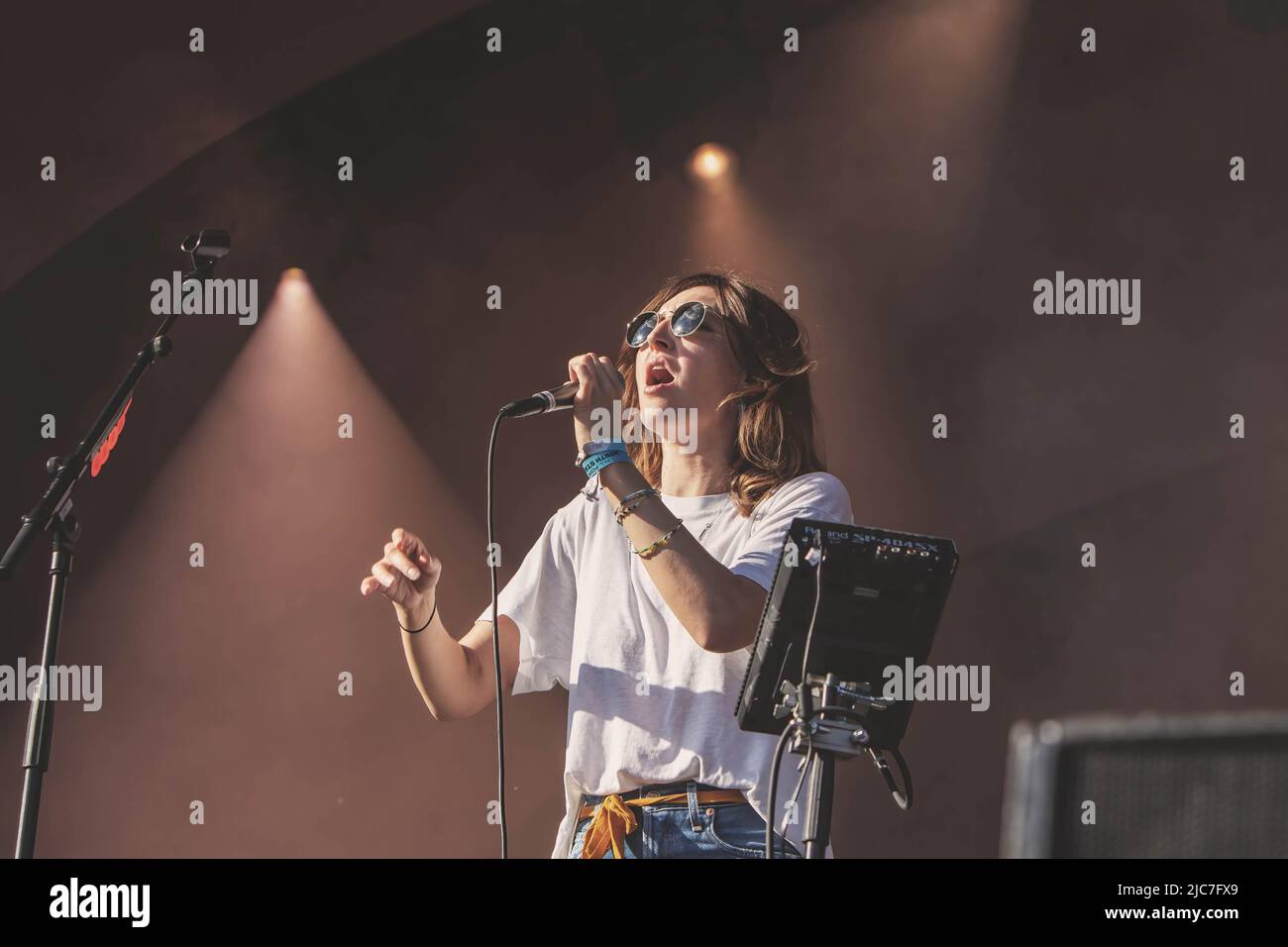 Emily Kokal of Warpaint performs on stage with her band at APE Presents ...