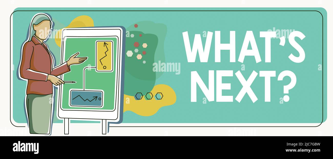 Writing displaying text What S Next. Word for Asking whatever comes ...