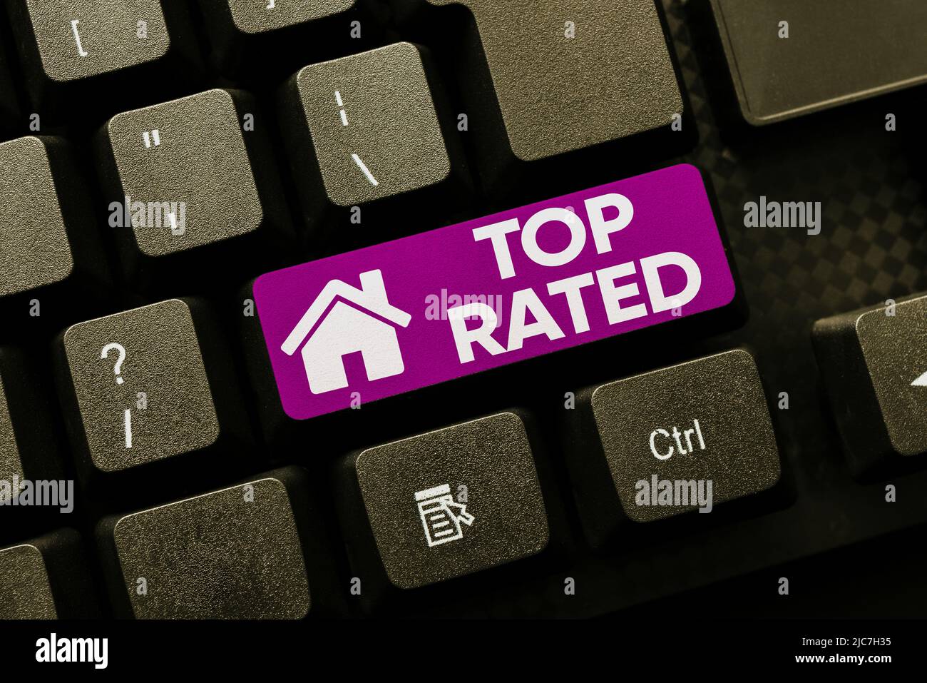 Sign displaying Top Rated. Conceptual photo The high amount of a charge ...