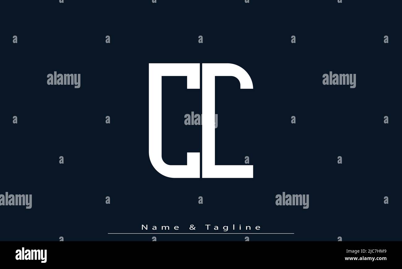 Alphabet letters Initials Monogram logo CC Stock Vector Image & Art - Alamy