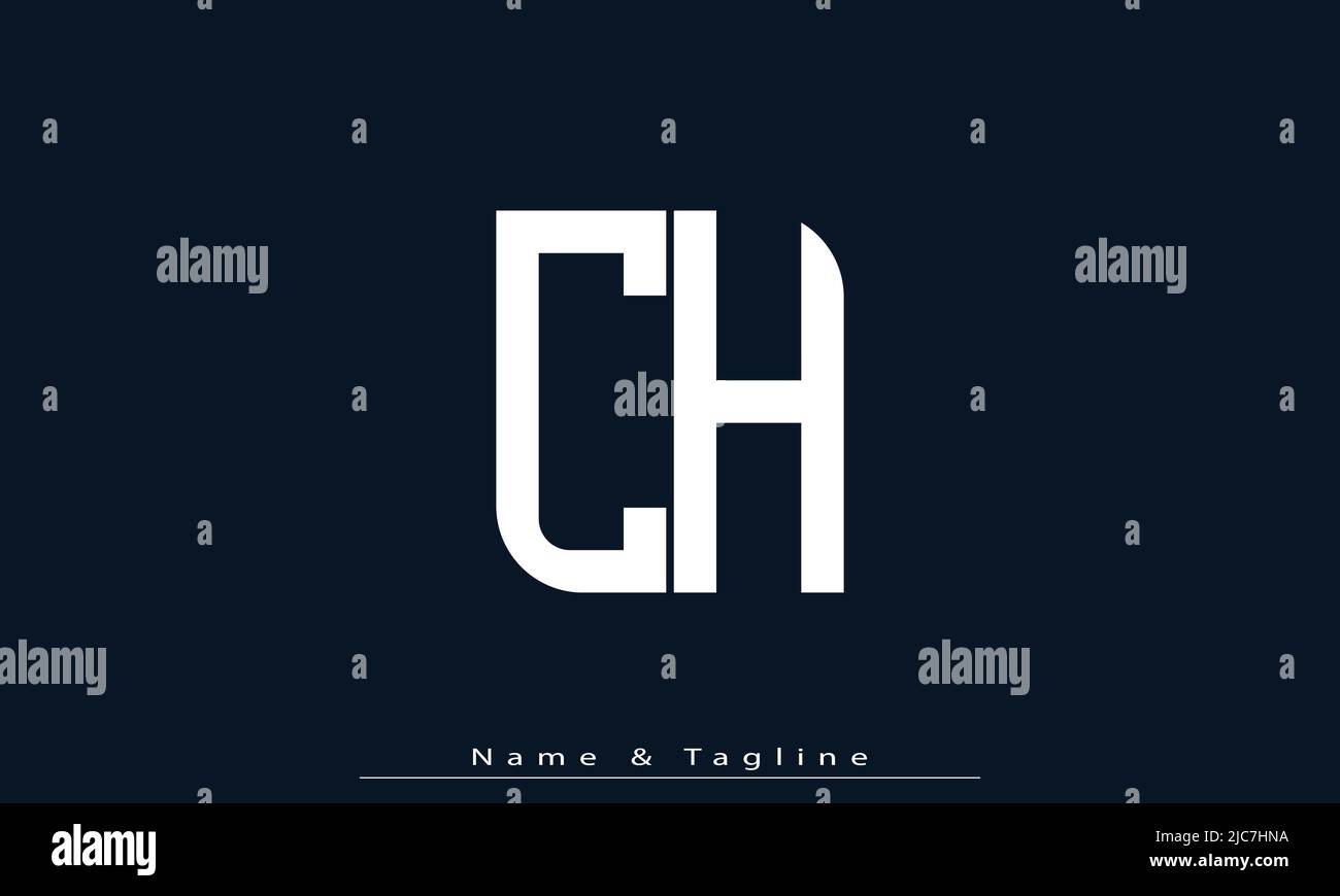 Alphabet letters Initials Monogram logo CH , HC Stock Vector Image ...