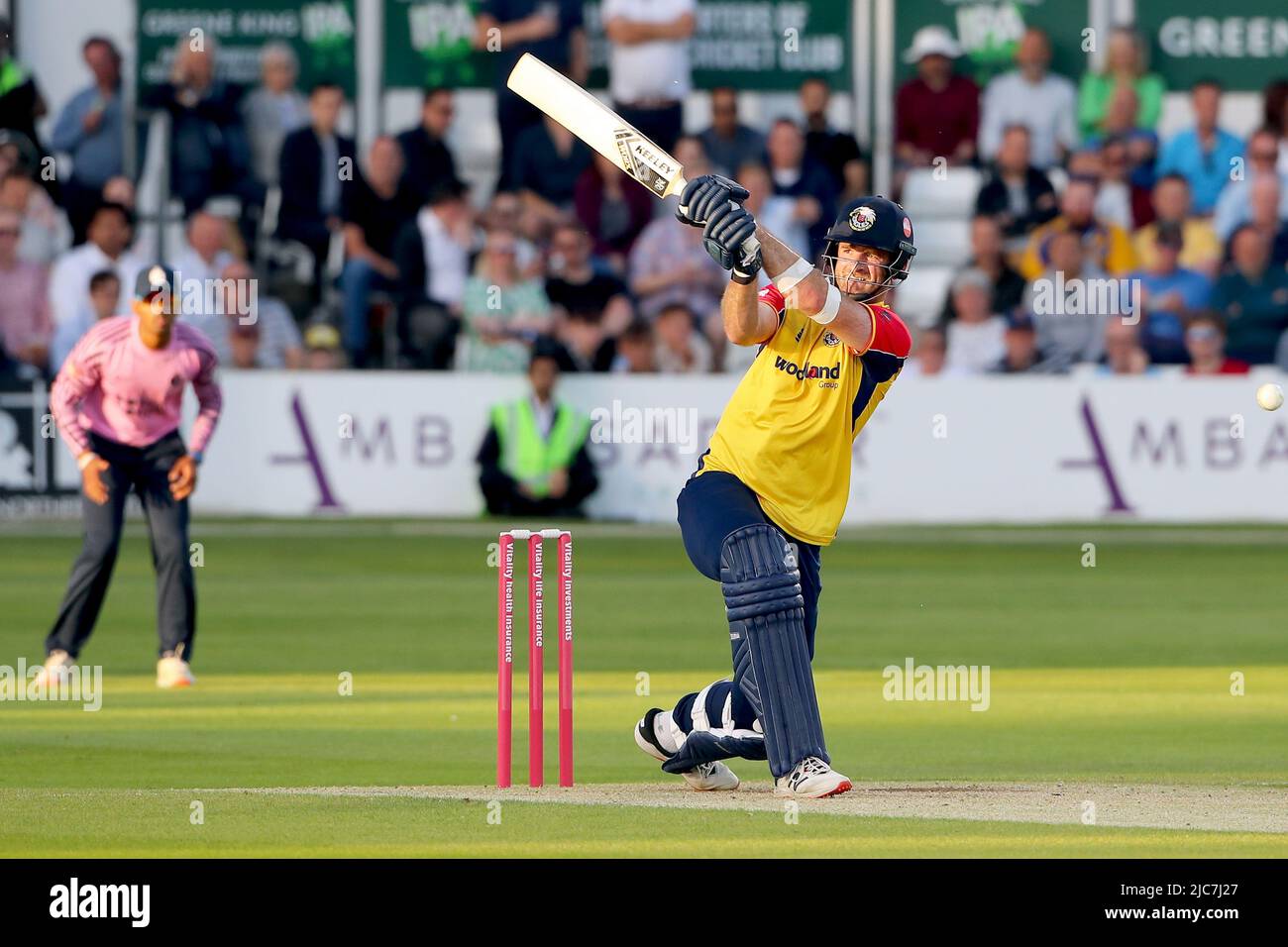 Paul Walter in batting action for Essex during Essex Eagles vs ...
