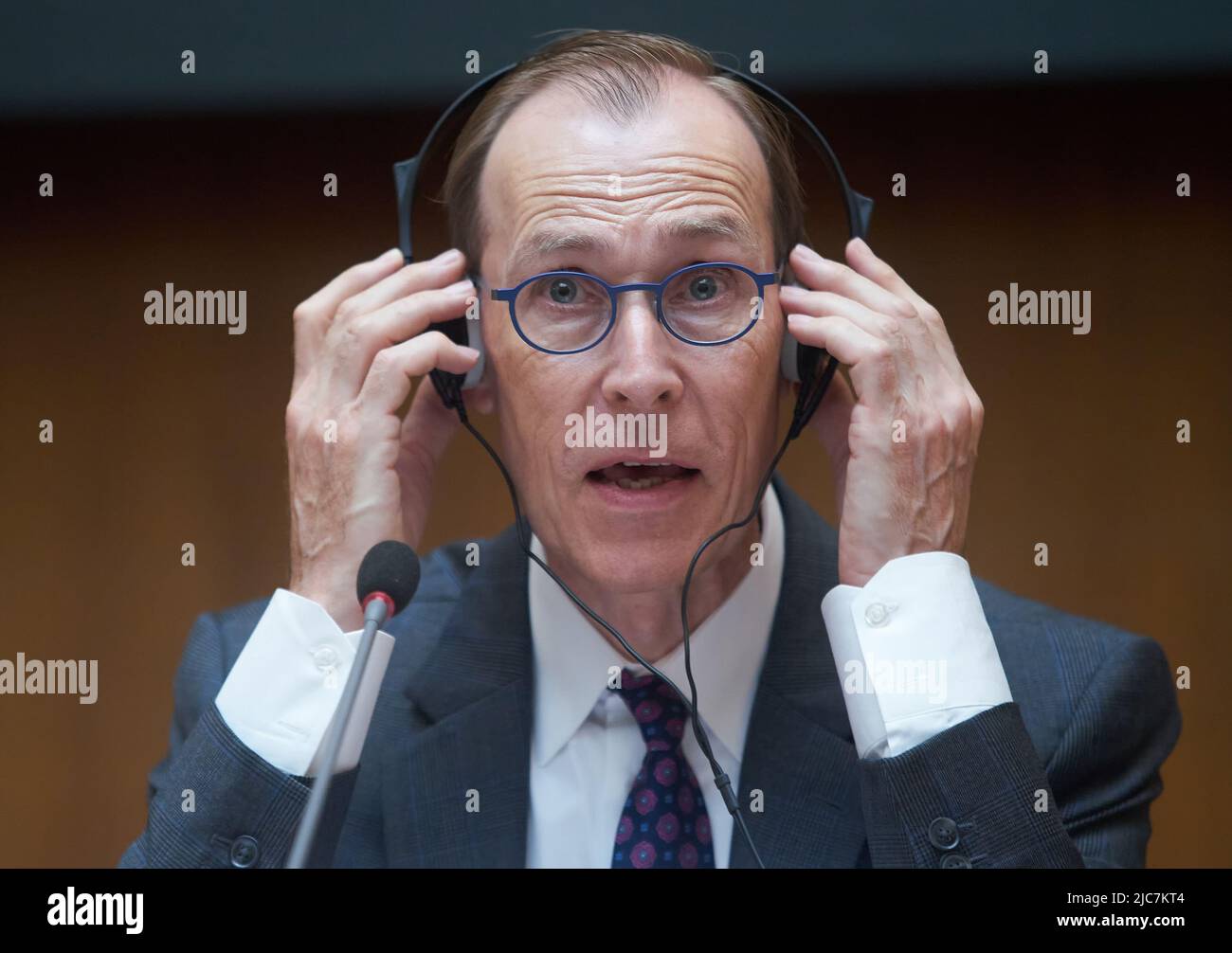 Bucharest, Romania - June 10, 2022: Jan Kees Martijn, the head of the ...