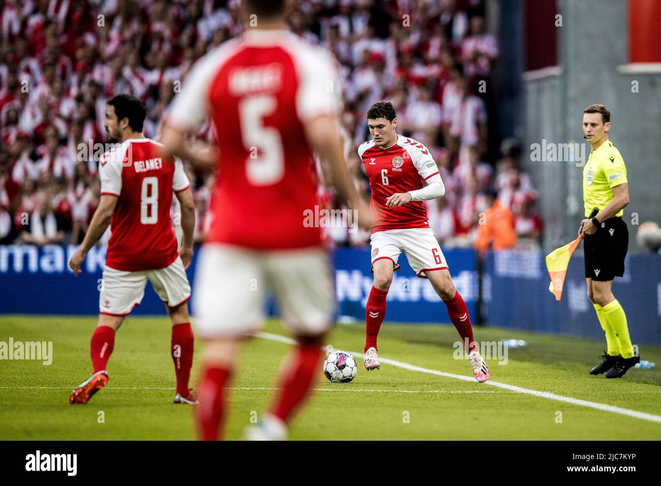 Copenhagen, Denmark. 10th June, 2022. Andreas Christensen (6) of ...