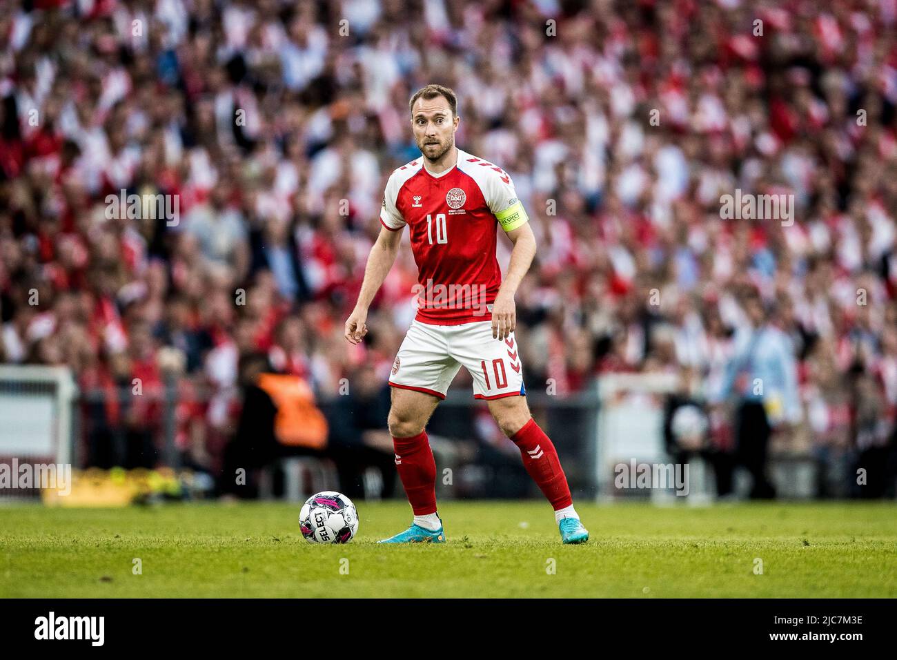 Copenhagen, Denmark. 10th June, 2022. Christian Eriksen (10) of Denmark ...