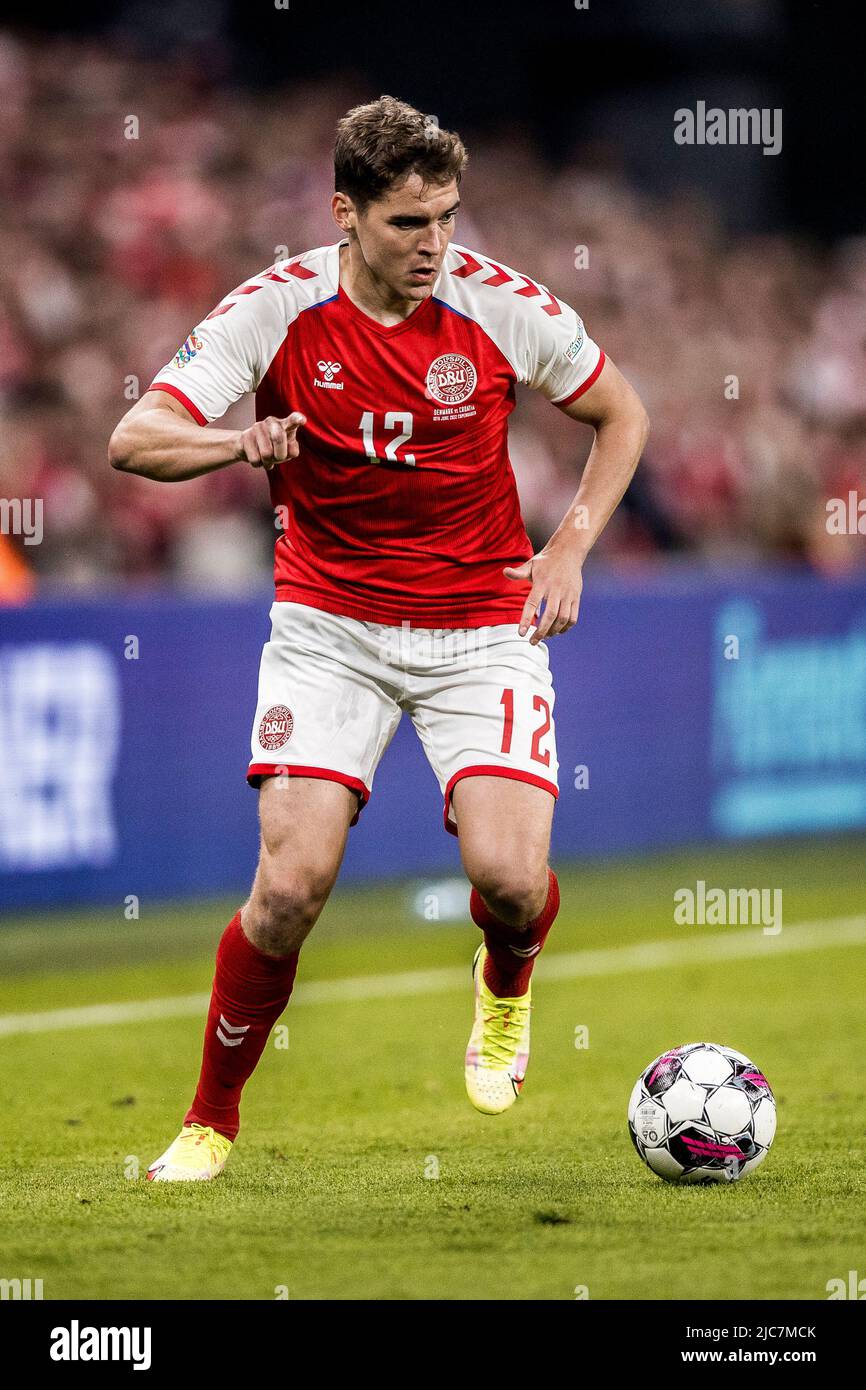 Copenhagen, Denmark. 10th June, 2022. Robert Skov (12) of Denmark seen ...