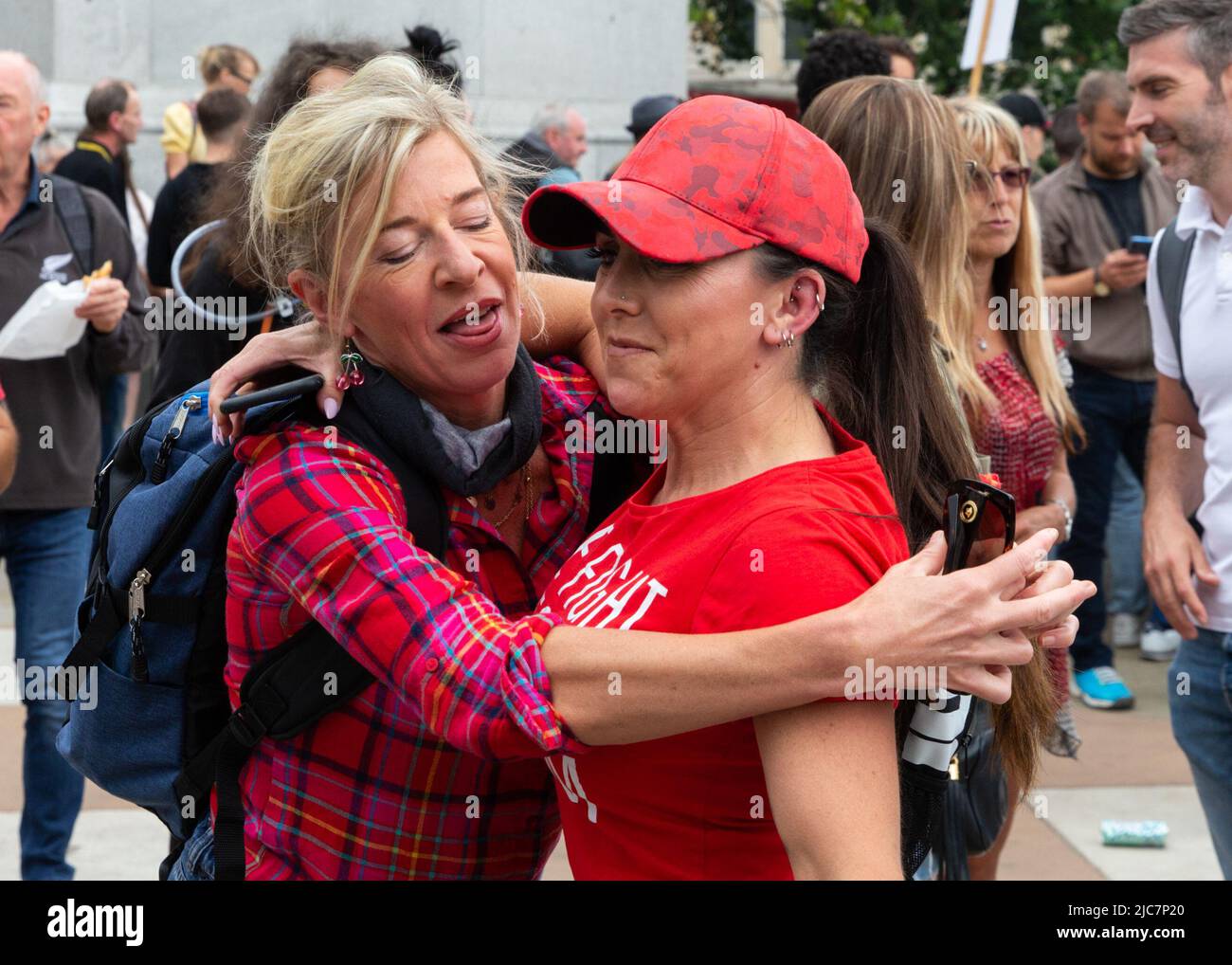 Crowds gather at the 'Worldwide Freedom Rally' anti-vaccines protest ...