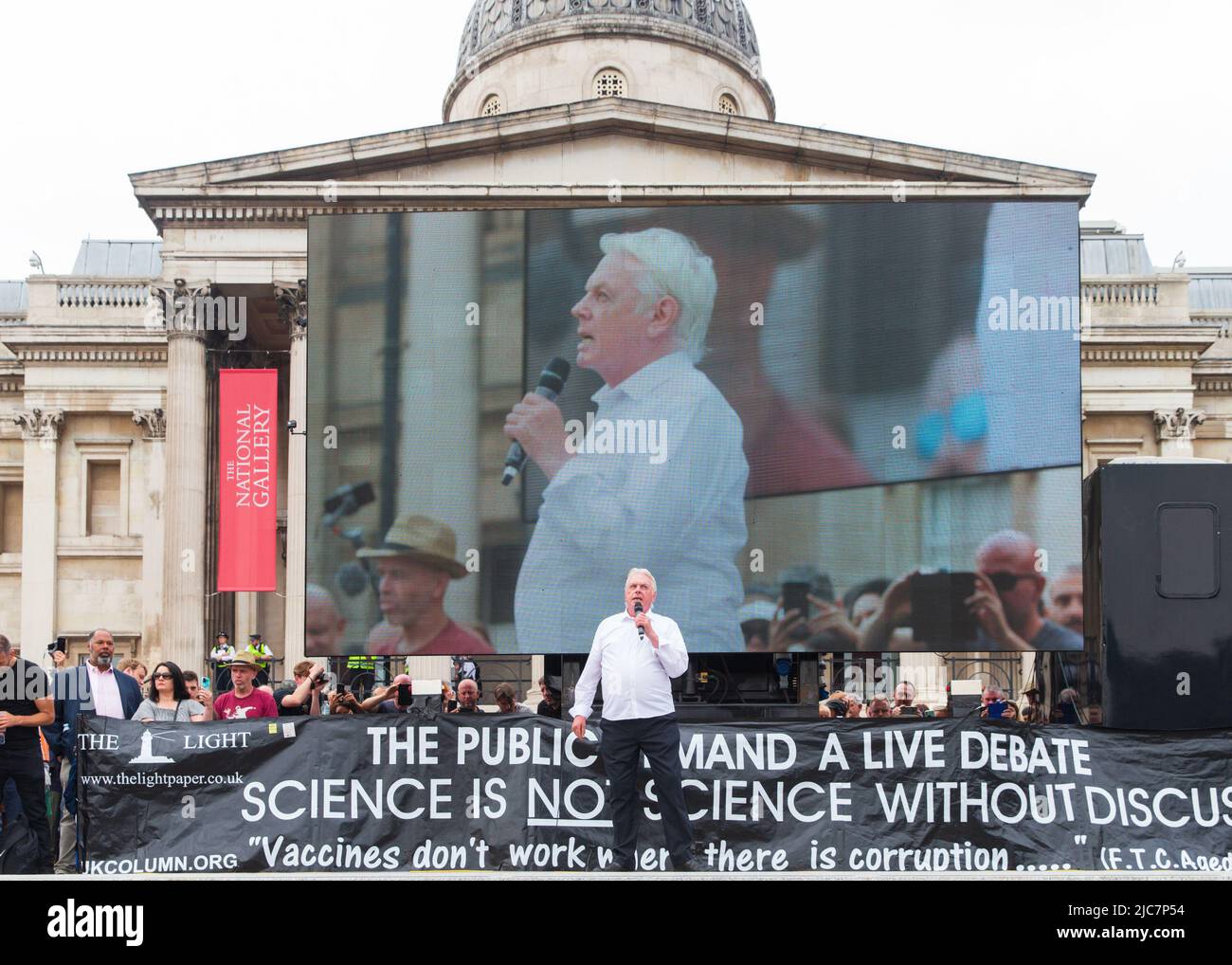 Crowds gather at the 'Worldwide Freedom Rally' anti-vaccines protest ...