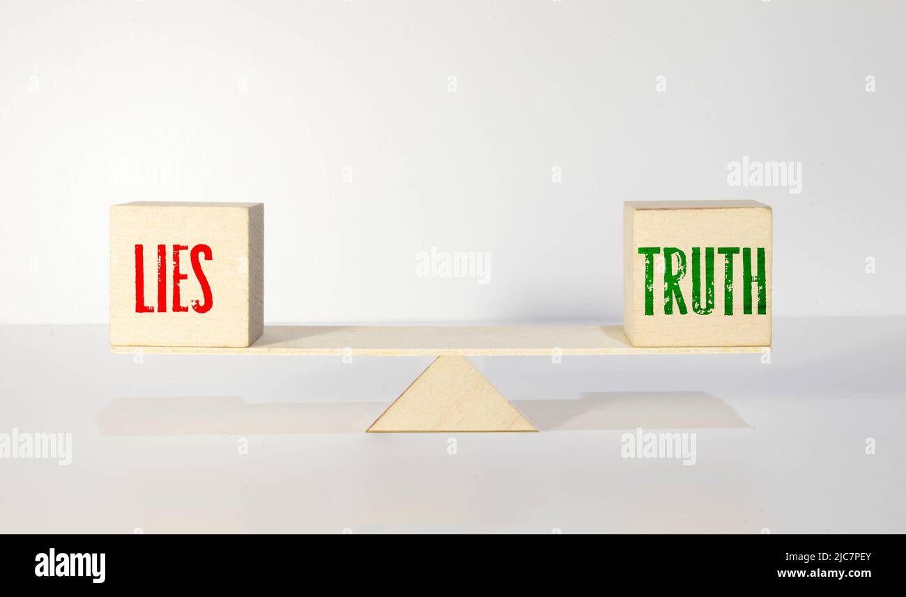 Truth word with magnifying glass hi-res stock photography and images ...