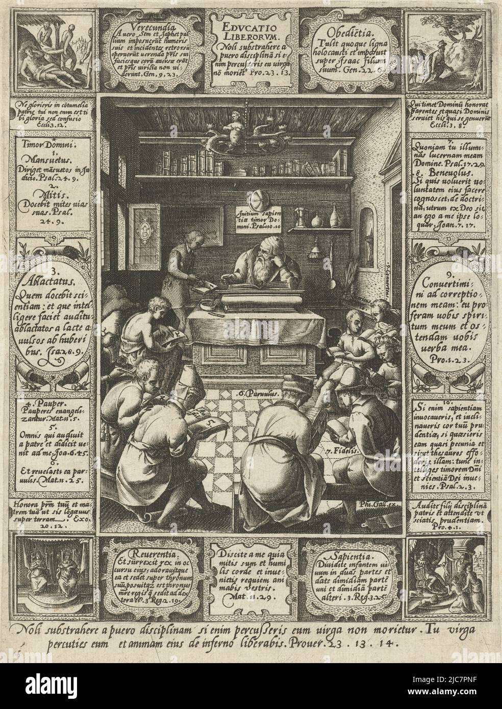 Series of twelve allegories of the Christian faith. Each of the ...