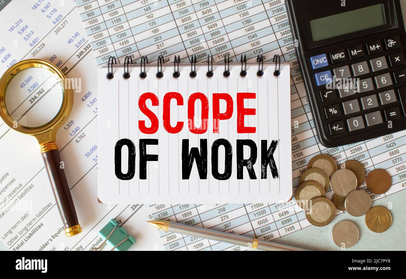 Scope of work hi-res stock photography and images - Alamy