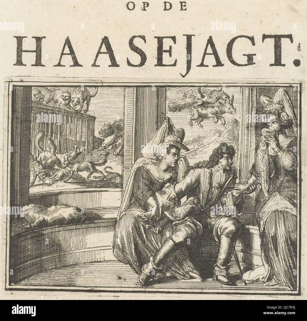 Title page for the pamphlet: The Hobble in the Guard, on the Haasejagt ...