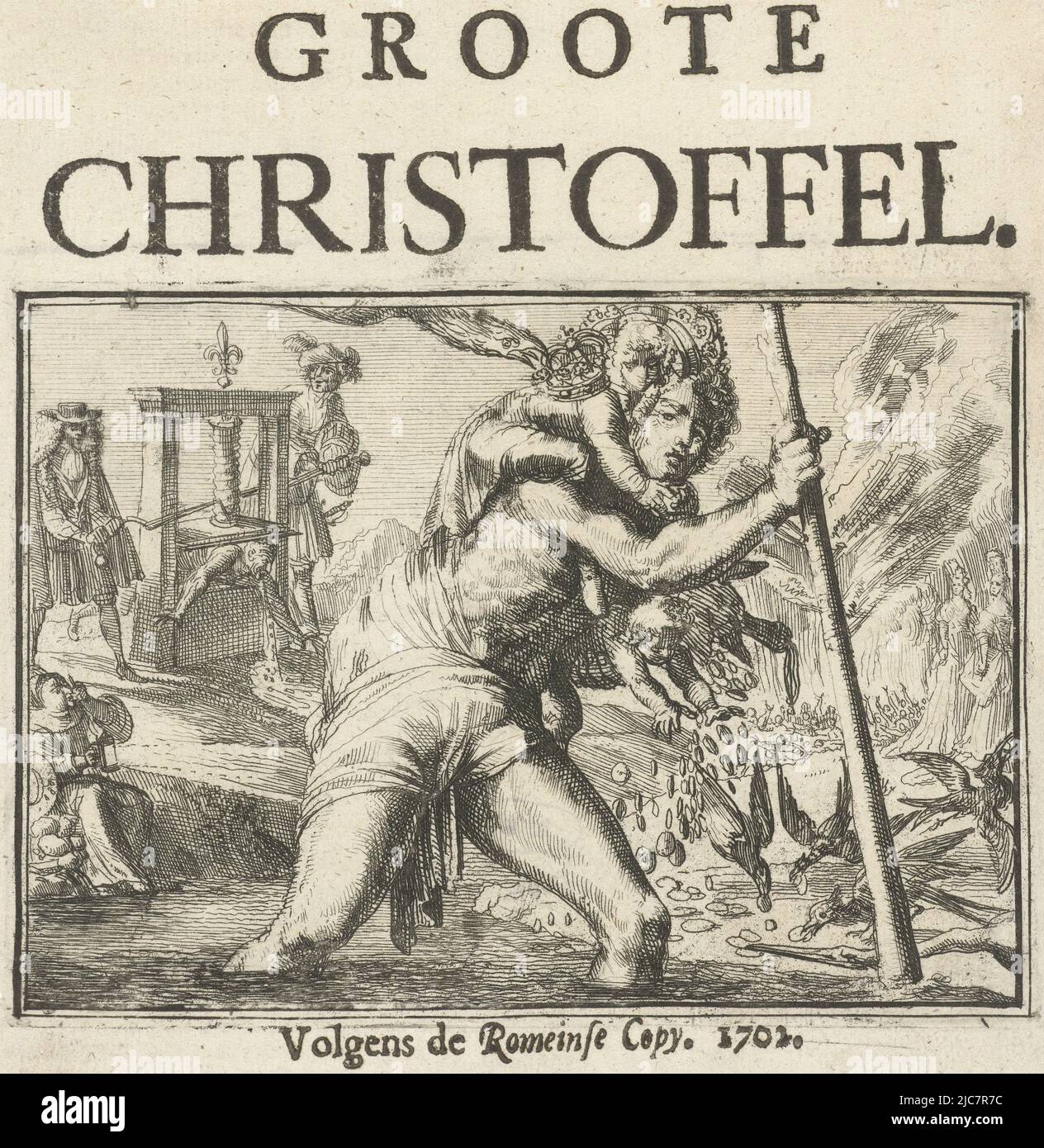 Title page for the pamphlet: The Great Christopher, 1702. Dream of ...