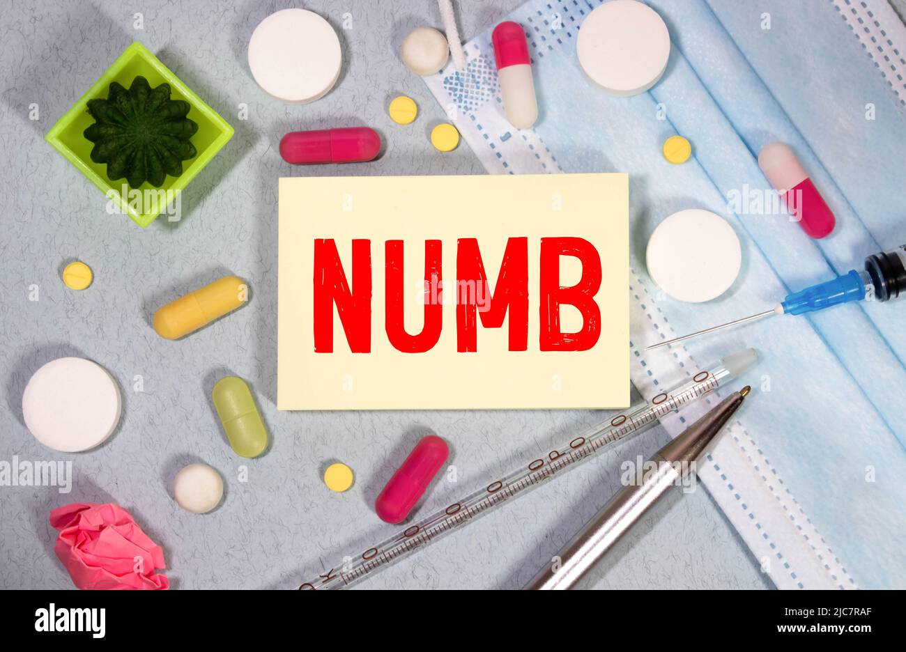 NUMB word made with building blocks isolated on white Stock Photo - Alamy