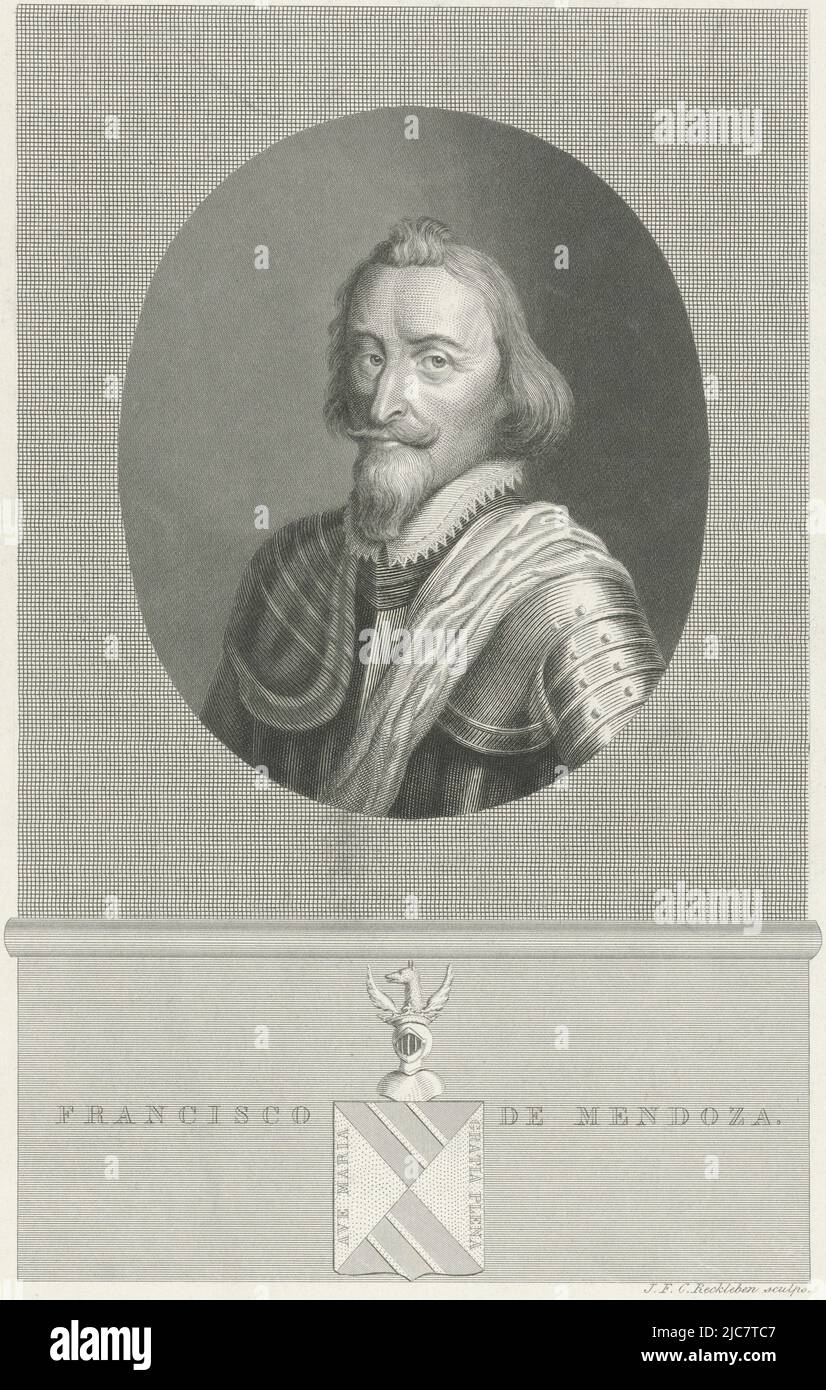 Portrait of Francisco Hurtado de Mendoza, admirant (admiral) of Aragon ...