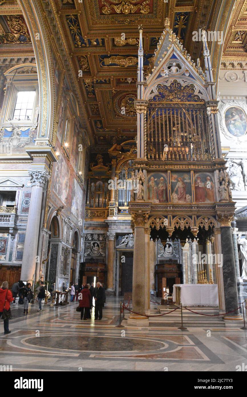 The High Altar and Ciborium in Archbasilica Cathedral of the Most Holy ...