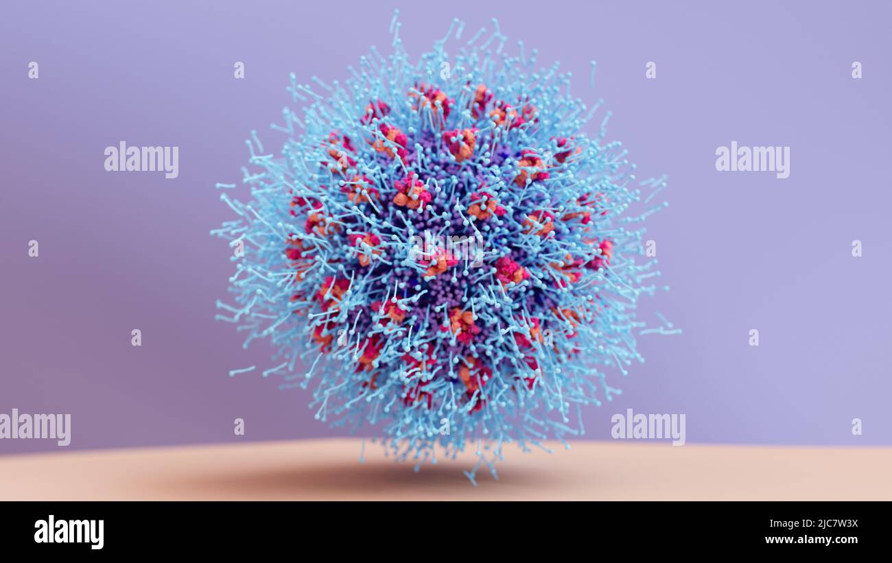 Soap killing coronavirus, conceptual illustration Stock Photo - Alamy
