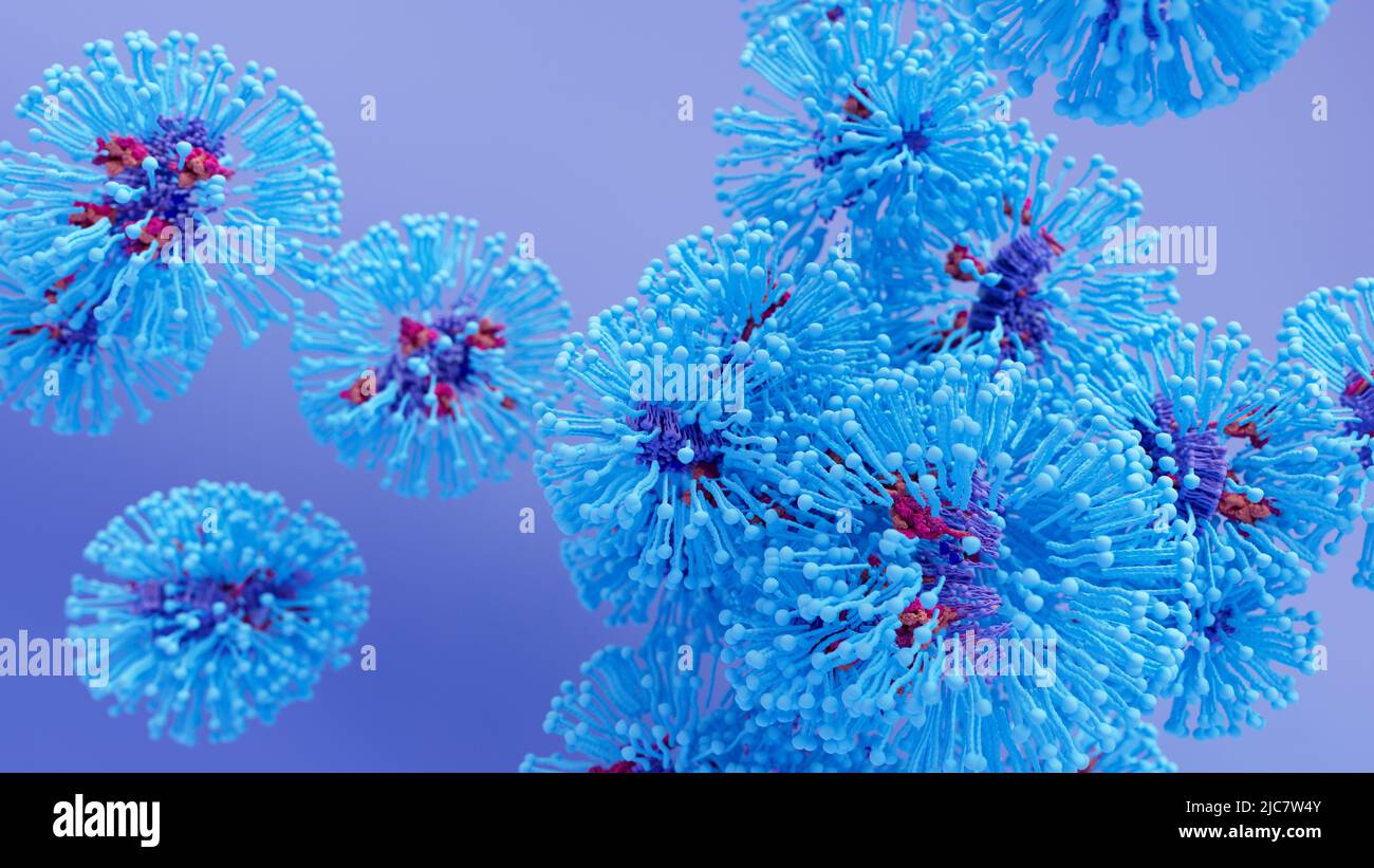 Soap killing coronavirus, conceptual illustration Stock Photo - Alamy