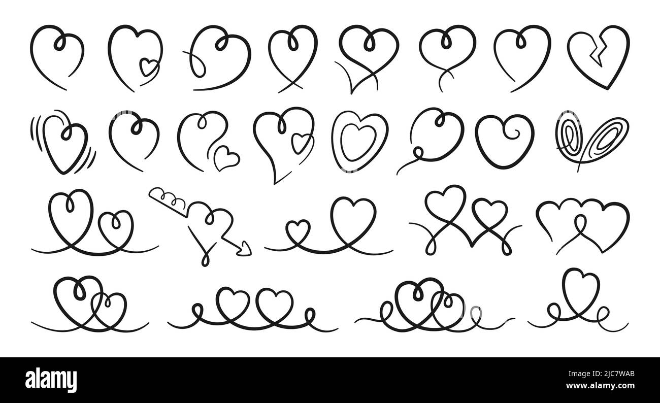Decorative Heart Scrolls