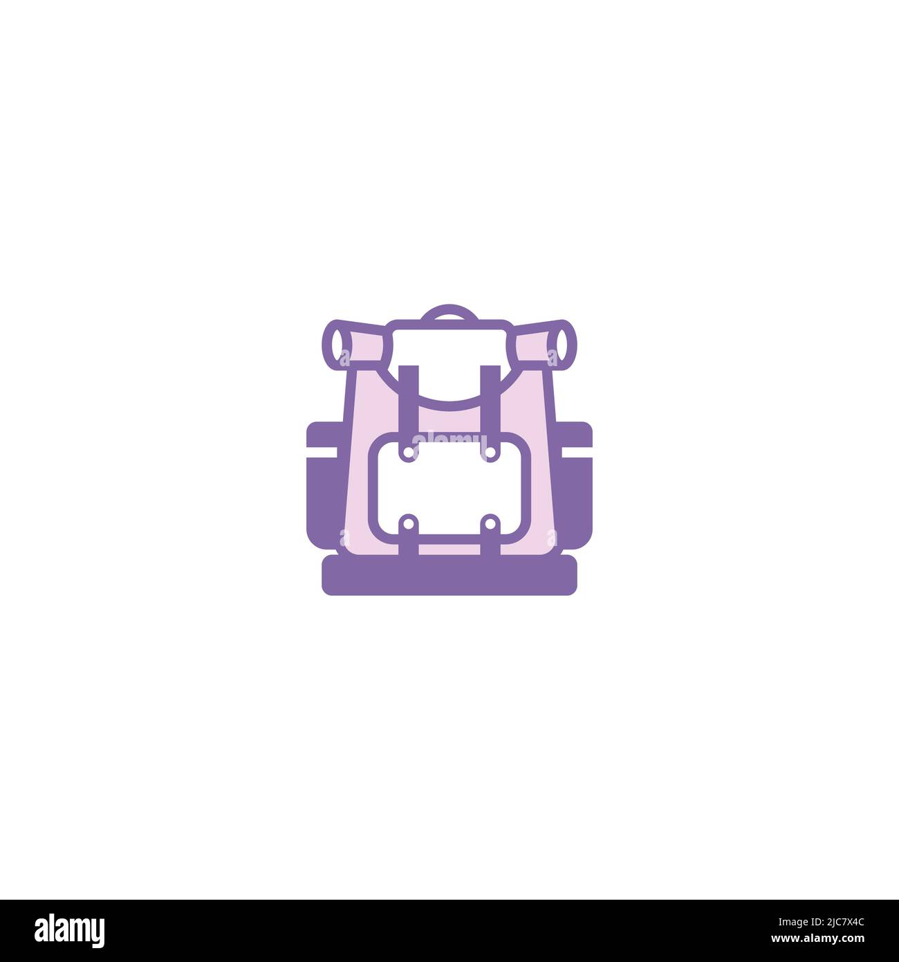 Backpack filled line icon. linear style sign for mobile concept and web ...