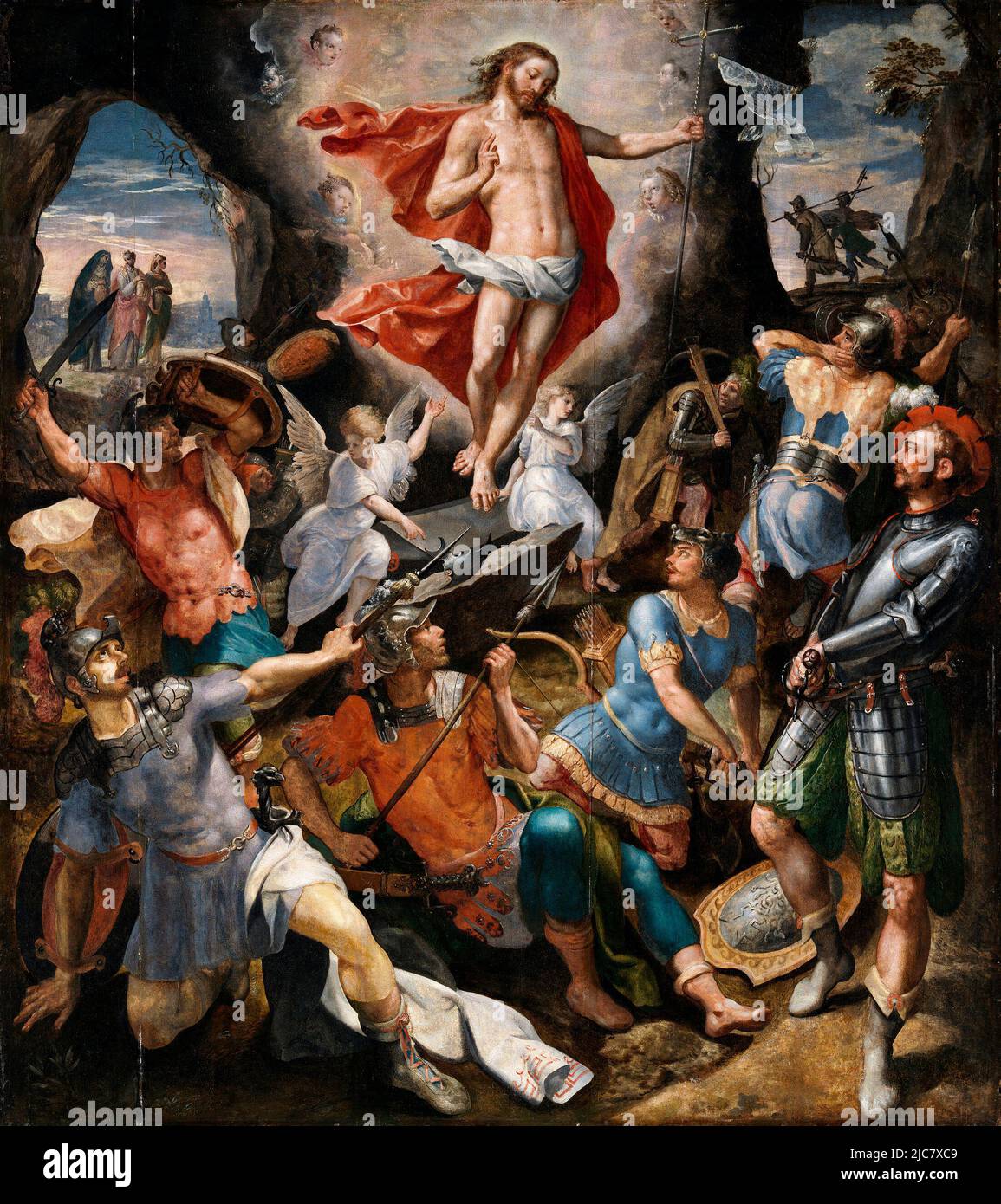 The Resurrection of Christ by Maerten de Vos (1532–1603 Stock Photo - Alamy