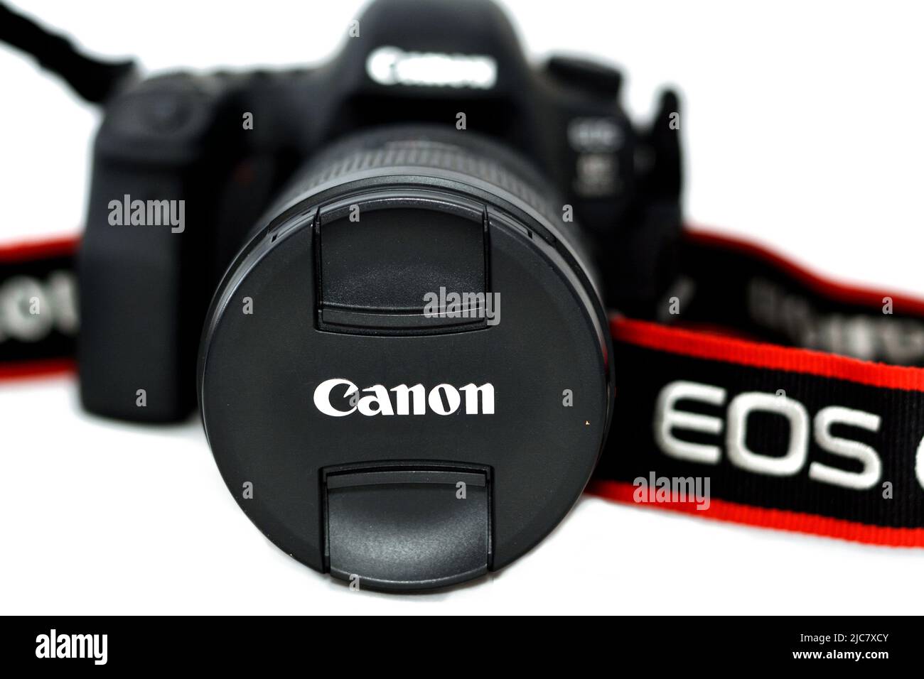 Cairo, Egypt, May 31 2022: Front view of Canon EOS 6D Mark II full ...