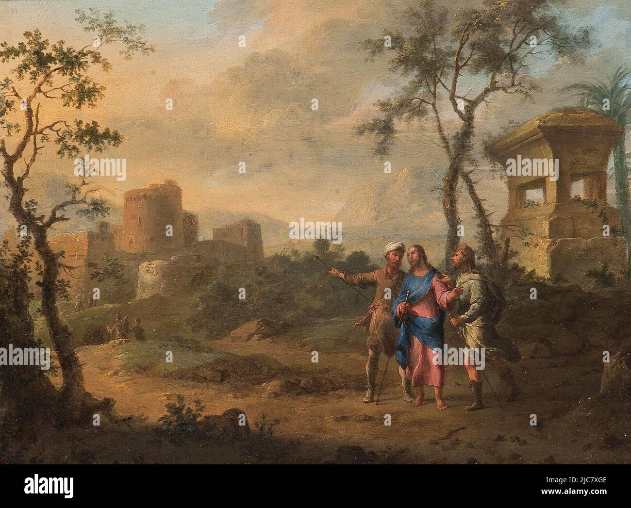 Jesus on the road to emmaus hi-res stock photography and images - Alamy