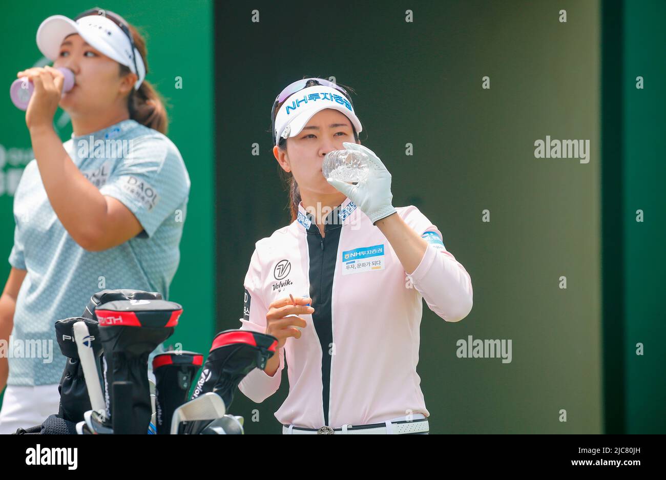 Seoul, South Korea. 10th June, 2022. (L-R) Ryu Hae-Ran, Park Min-Ji ...