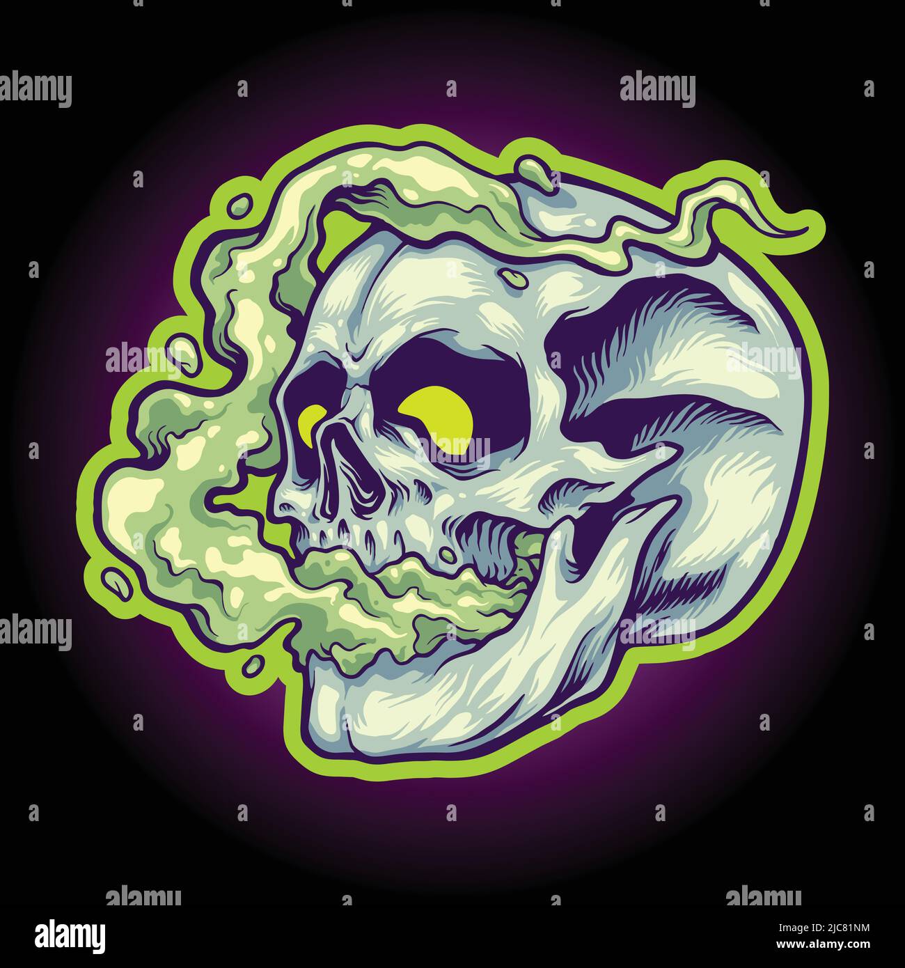 Weed and skulls Stock Vector Images - Alamy