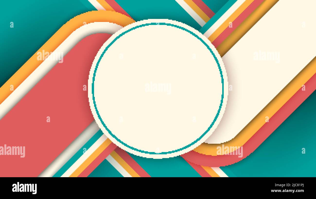 Abstract background banner design template colorful stripes lines retro ...