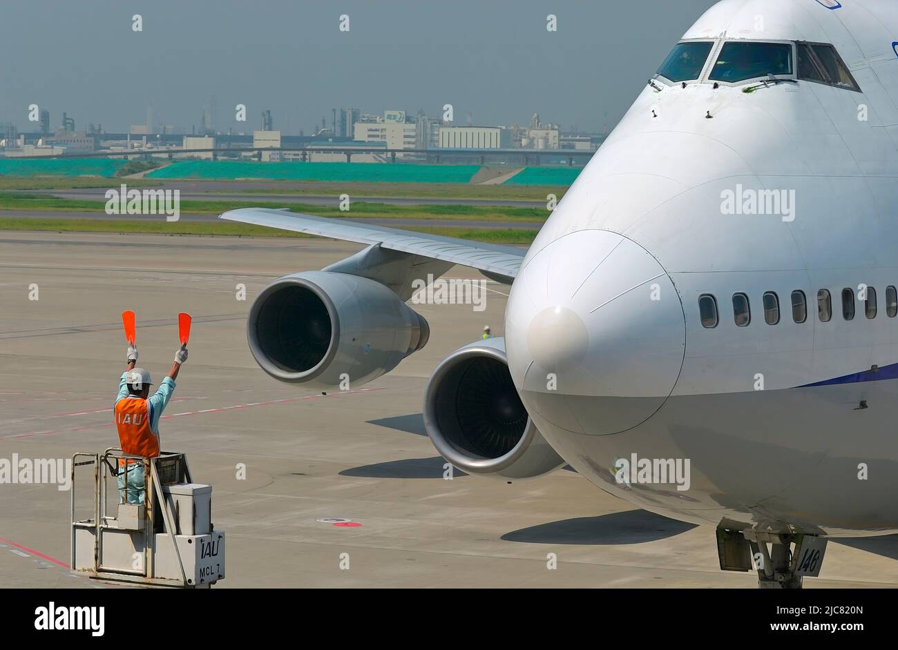 High density jumbo jets like this Boeing 747 200 on domestic routes are ...