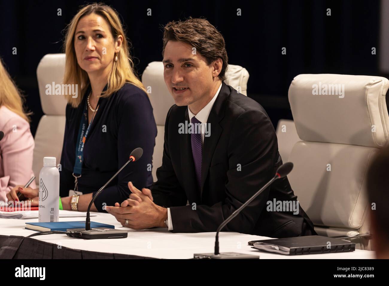 Summit of the Americas conference. Justin Trudeau, Prime Minister of ...