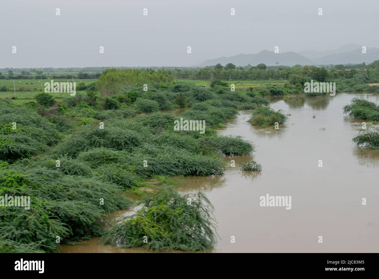 Brown muddy flood water hi-res stock photography and images - Alamy